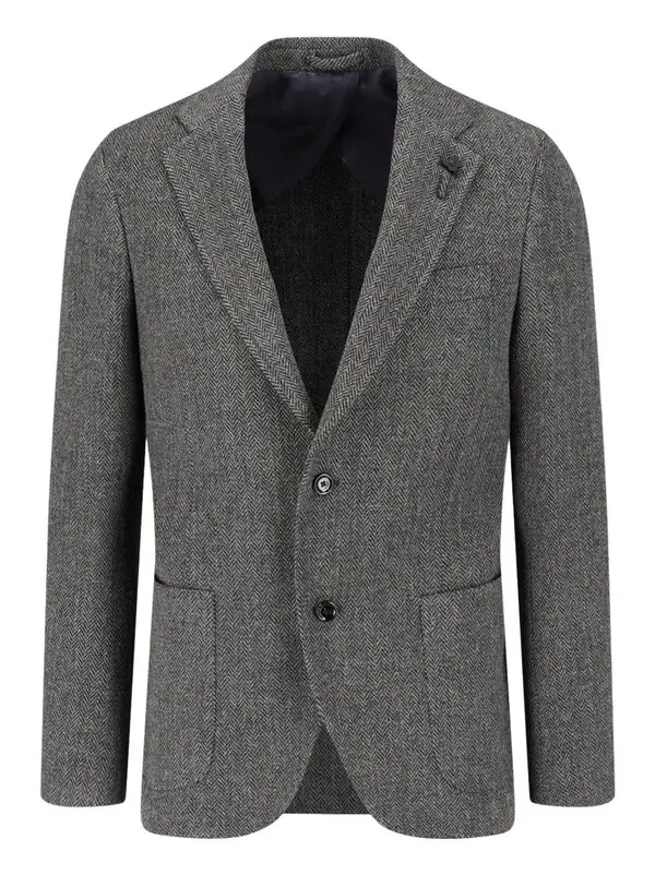 Calvin Klein Single-breasted Blazer - Gray