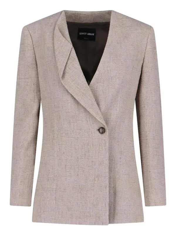 Max Mara Single-breasted Blazer - Taupe
