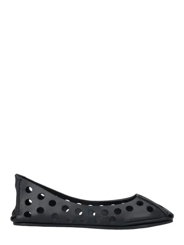 Alaïa Leather Ballet Flats - Black