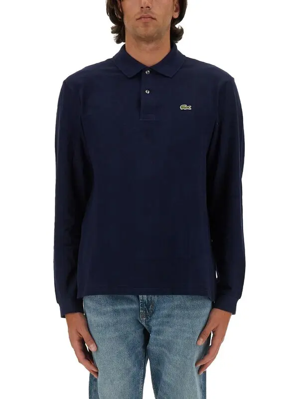 Lacoste Polo With Logo - Blue