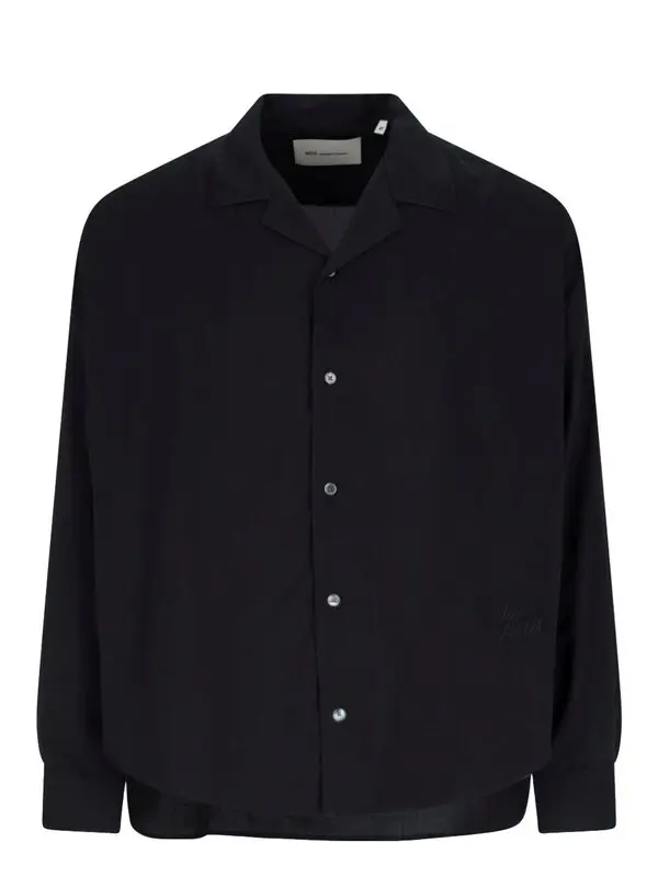 Miu Miu Logo Shirt - Black