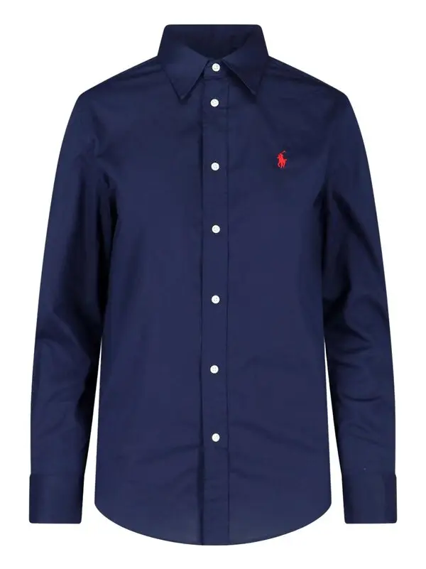 Miu Miu Logo Shirt - Blue