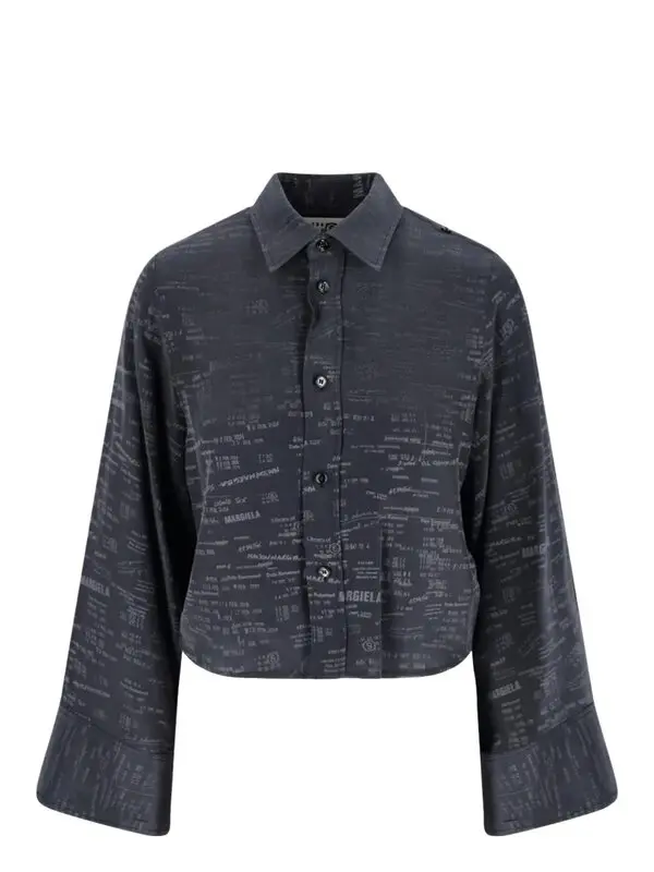 Miu Miu Logo Shirt - Gray