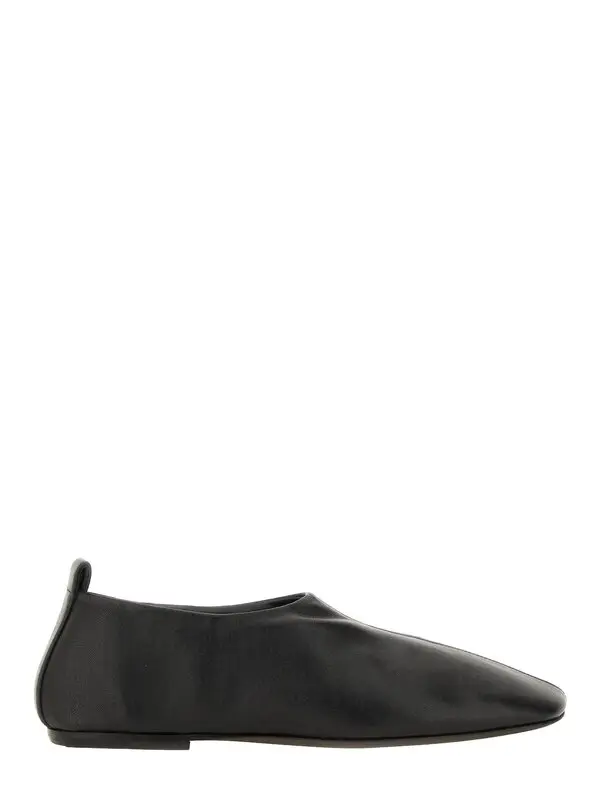 Dries Van Noten Leather Ballerinas - Black