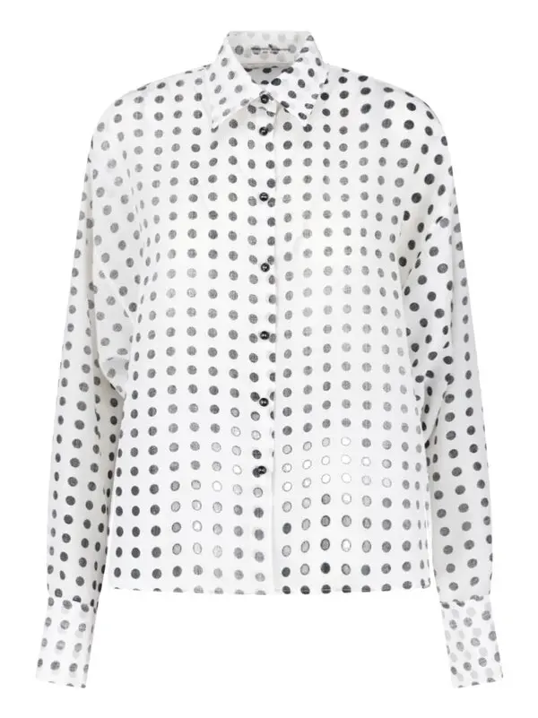 Dries Van Noten Silk Shirt - White
