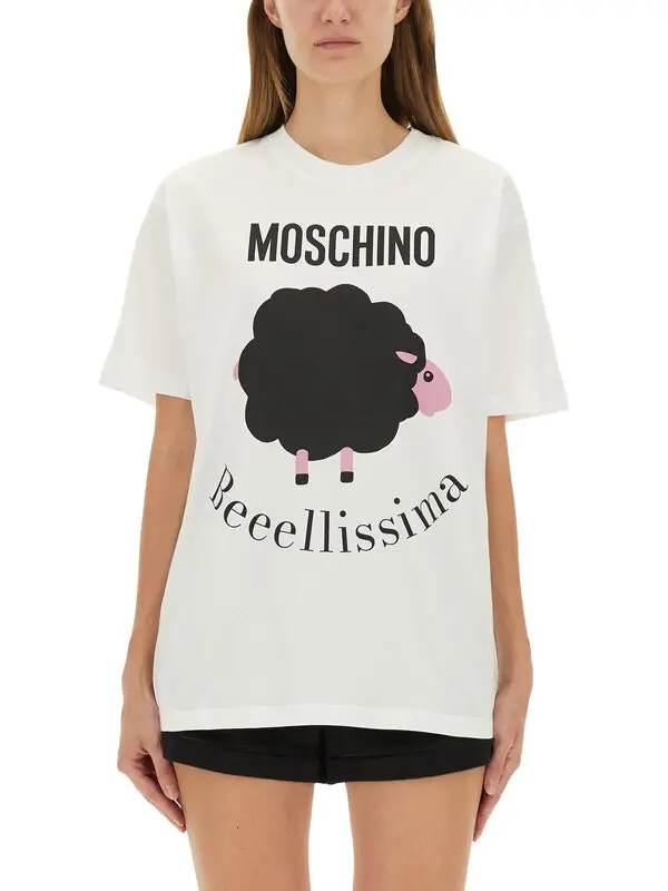 Moschino Printed T-shirt - White