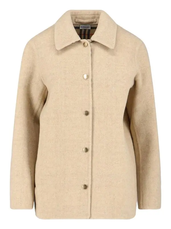 Burberry Virgin Wool Jacket - Beige