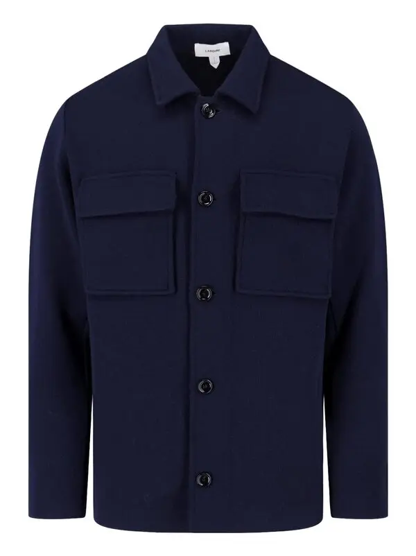 Burberry Virgin Wool Jacket - Blue