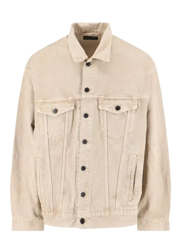 JIL SANDER Logo Jacket - Beige