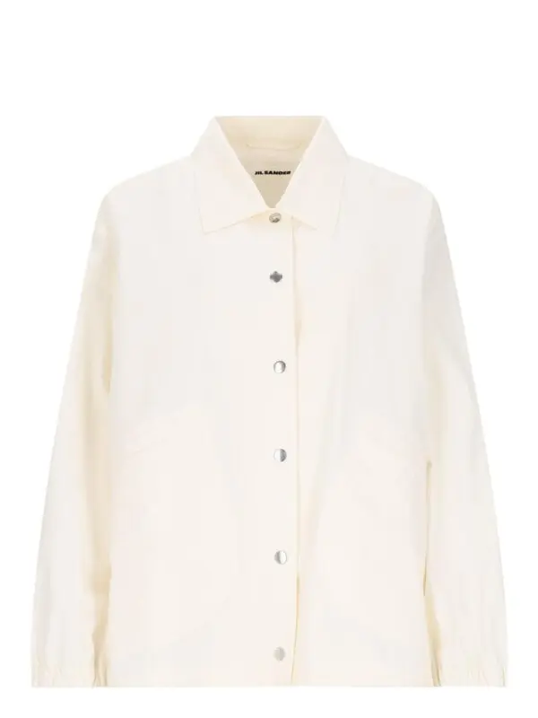 JIL SANDER Logo Jacket - Cream