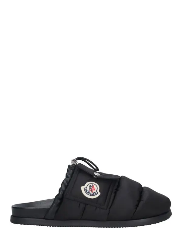 Moncler Padded "mon Pocket" Mules - Black