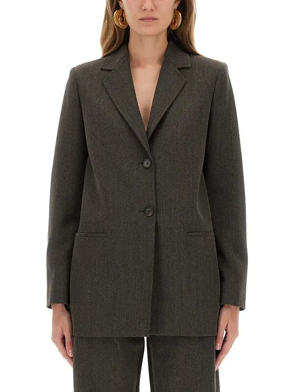 Moschino Wool Blend Jacket - Brown