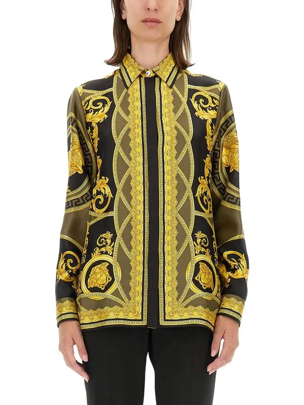 Versace La Coupe Des Dieux Silk Shirt - Multicolour