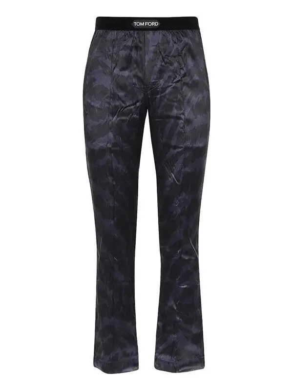 TOM FORD Silk Pants - Dark Brown