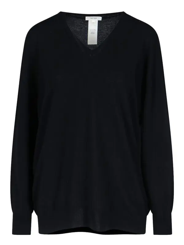 THE ROW Jairo Cashmere Sweater - Black