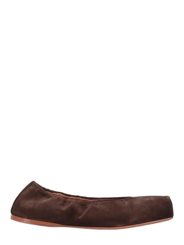 Alaïa Flat Square Ballerinas - Brown