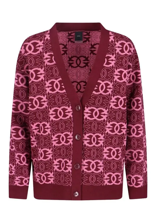 Pinko Love Birds Cardigan - Red