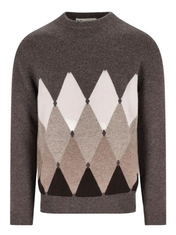 DRUMOHR Cashmere Crew Neck Sweater - Brown
