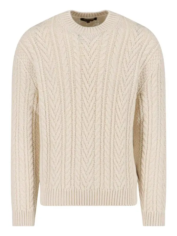 Loro Piana Cashmere Knit Sweater - White