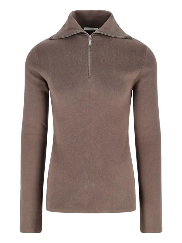 Paul Smith Zip Sweater - Brown