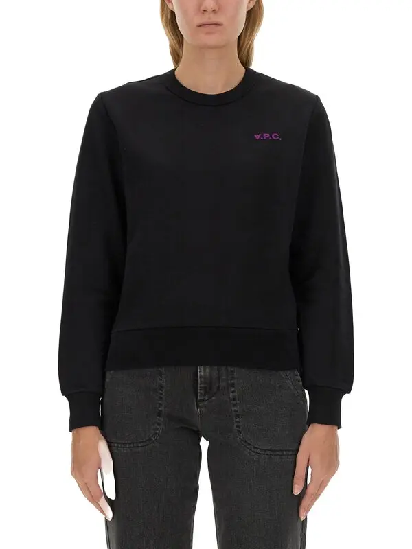 A.p.c. Logo Sweatshirt - Black