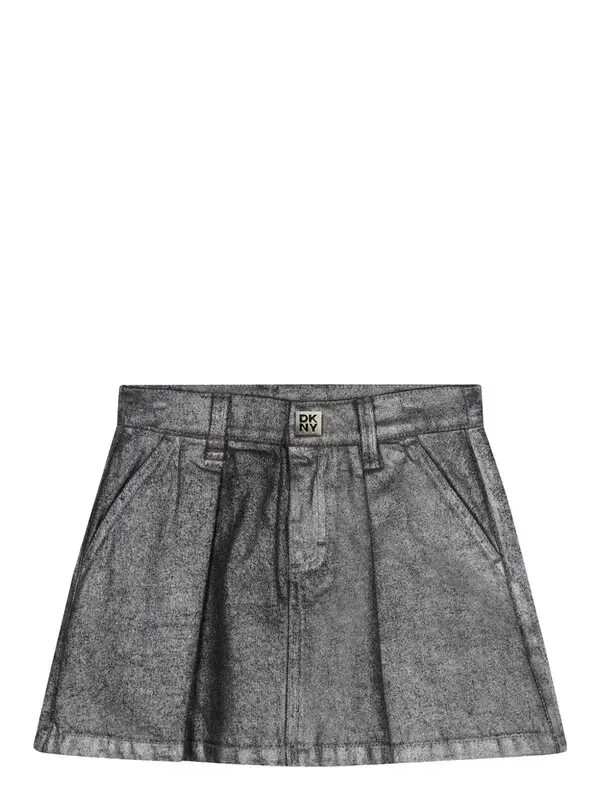 Dkny Denim Mini Skirt - Grey