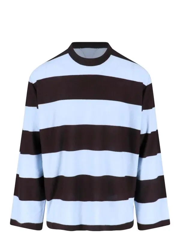 Bottega Veneta Striped Knit Sweater - Brown