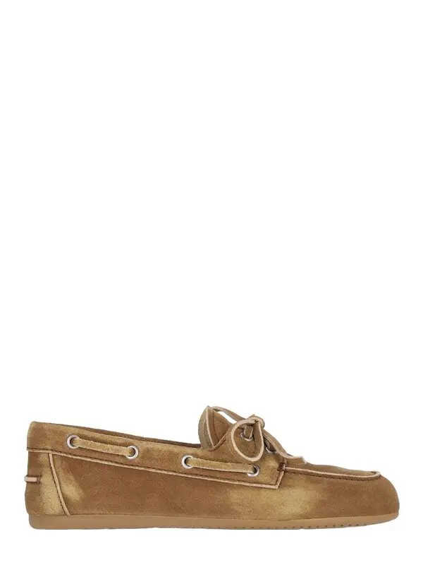 Miu Miu Suede Loafers - Brown