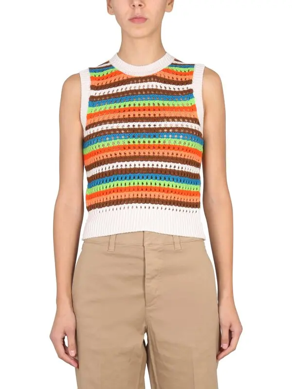 DEPARTMENT 5 Sleeveless Striped Top - Multicolour