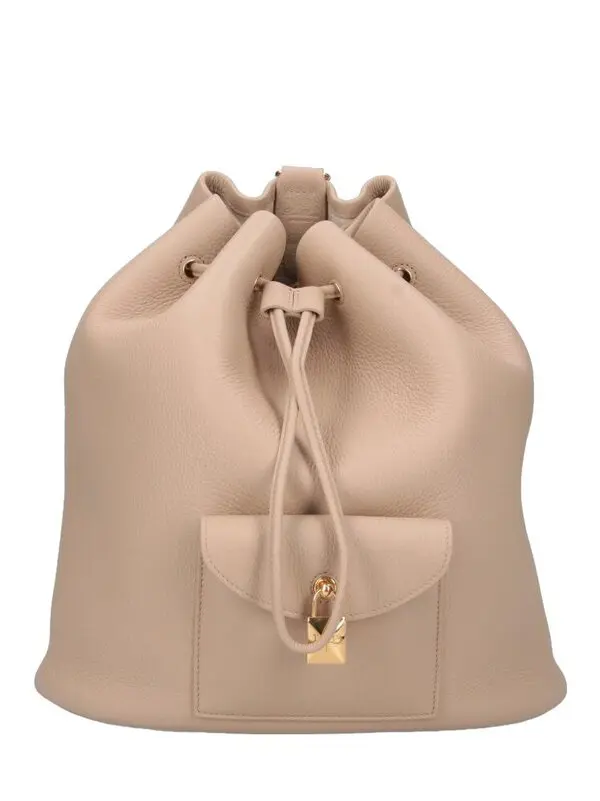 Loro Piana Extra Drawstring Backpack - Beige