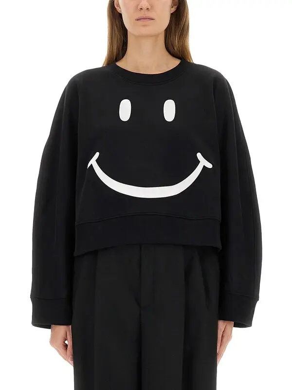 Moschino Smiley Sweatshirt - Black
