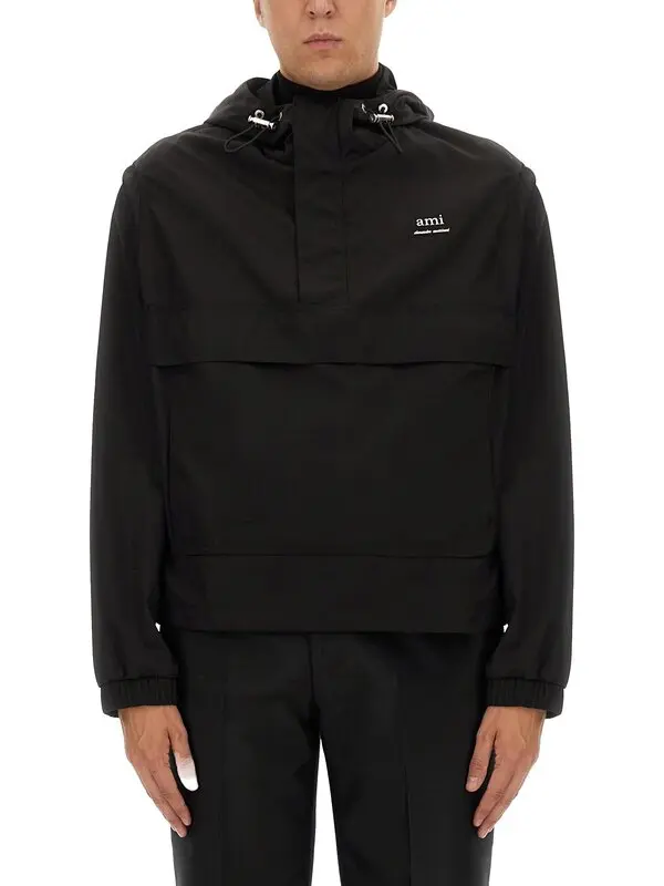 Ami Logo Jacket - Black