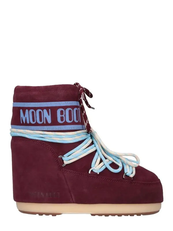 Moon Boot Icon Low Padded Ankle Boots - Red