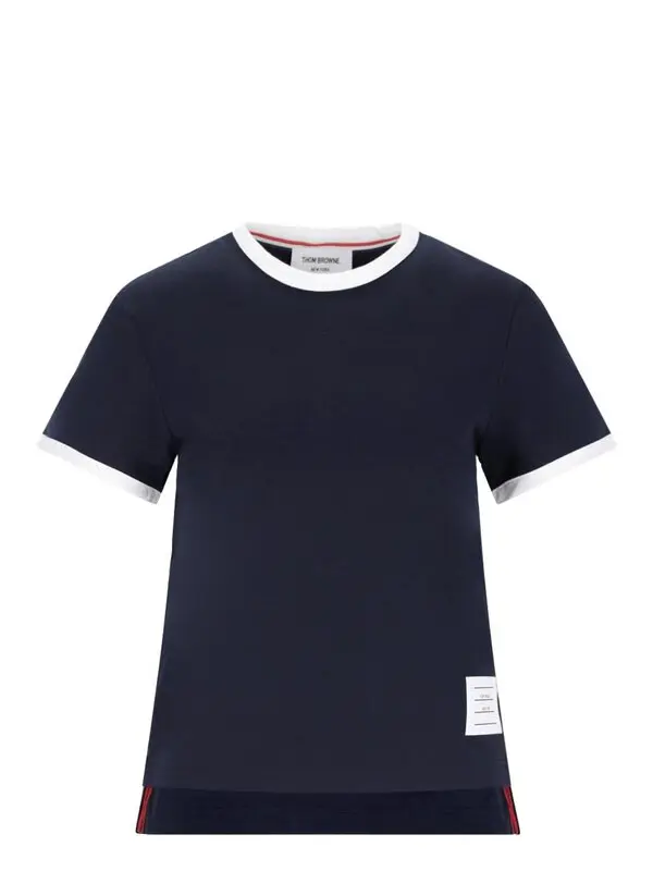 Thom Browne Rwb-stripe T-shirt - Blue