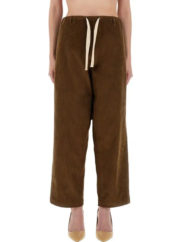 Moschino Wide-leg Corduroy Pants - Brown