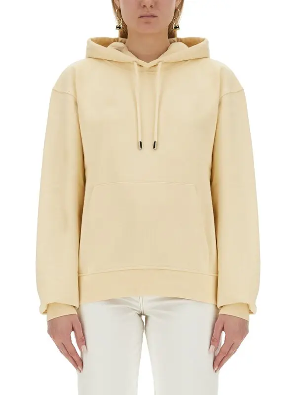 Jacquemus Logo Organic Cotton Sweatshirt - Yellow