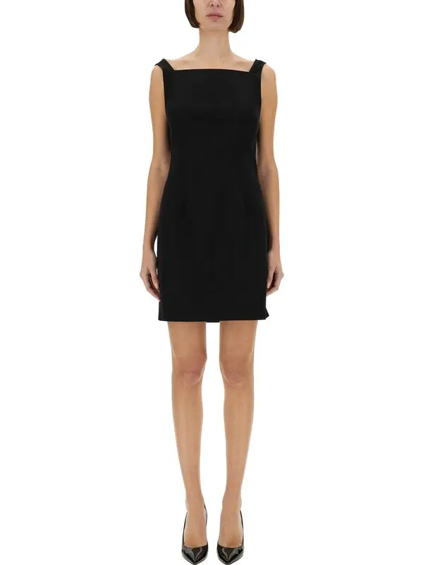 Givenchy Crepe And Satin Dress - Black