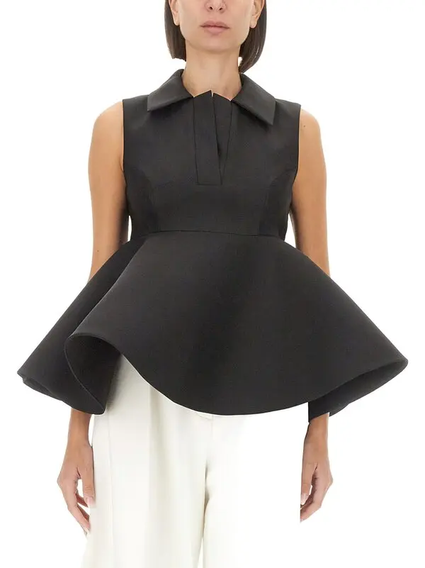 Jacquemus Shoulder Top - Black