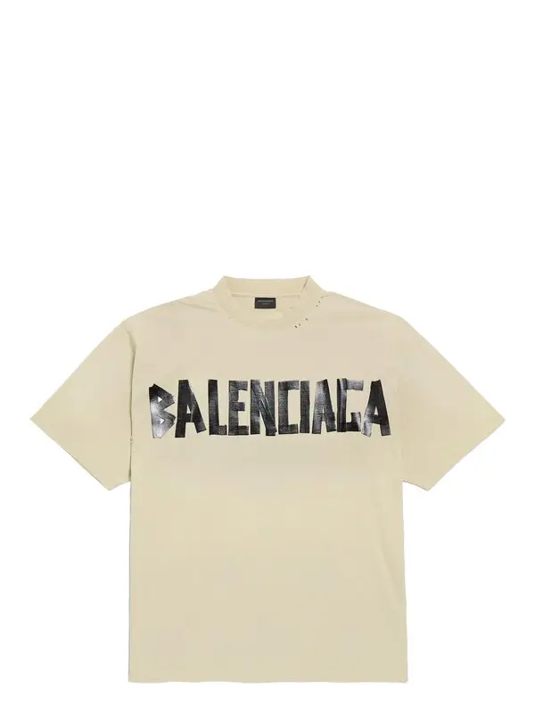 Balenciaga Tape Type T-shirt - Beige