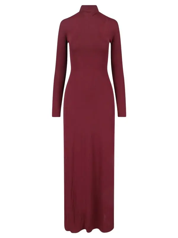 Alaïa Draped Maxi Dress - Red