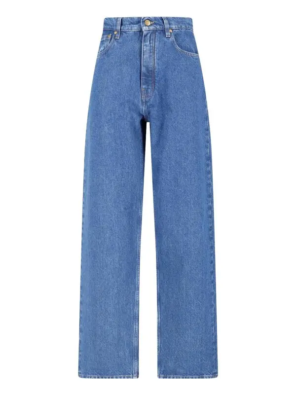 RÓHE Straight Leg Jeans - Blue