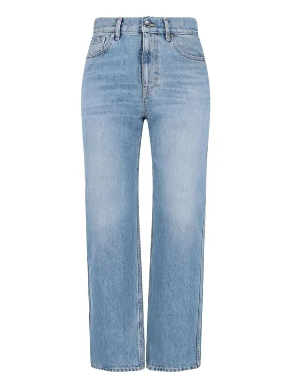 Auralee Straight Leg Jeans - Light Blue