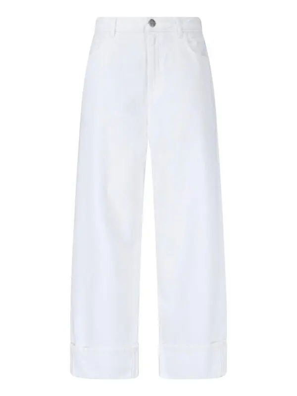 RÓHE Straight Leg Jeans - White
