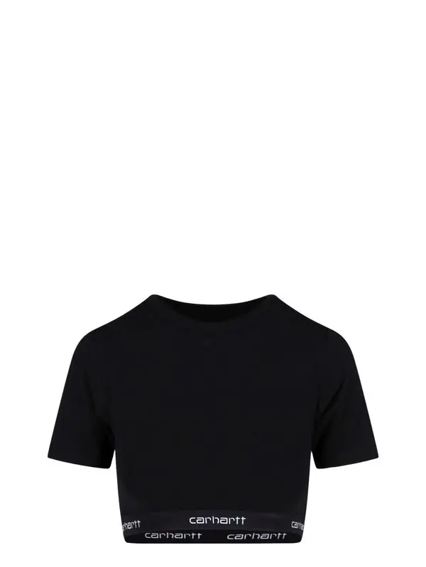 Carhartt Work In Progress W' Script' Crop Top - Black