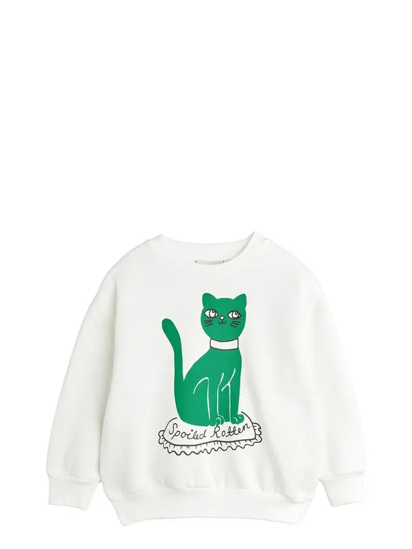 MINI RODINI Cat Sp Sweatshirt Chapter 1 - White