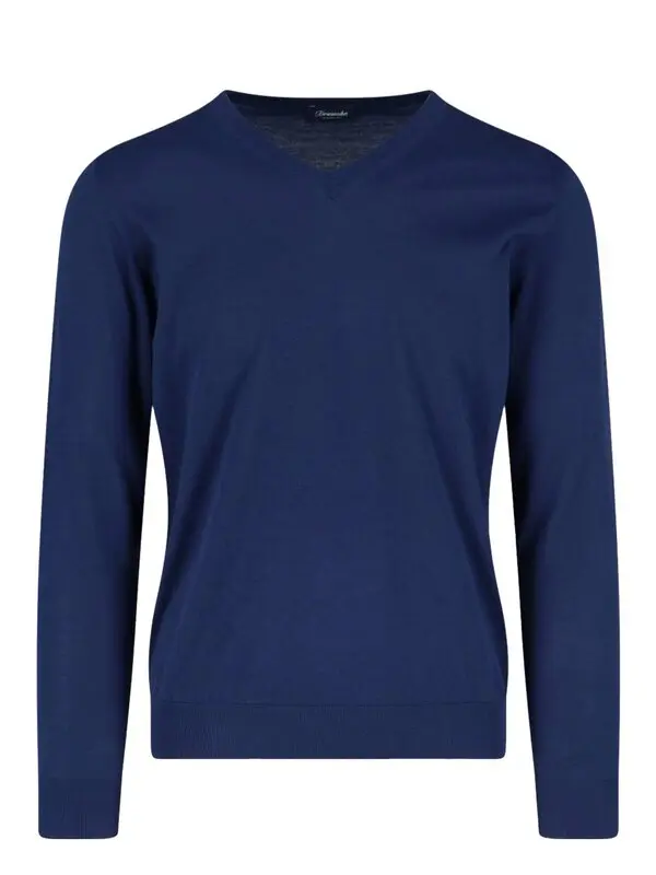 MAISON MARGIELA V-neck Sweater - Blue