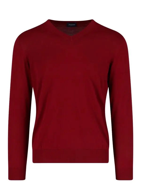 MAISON MARGIELA V-neck Sweater - Red