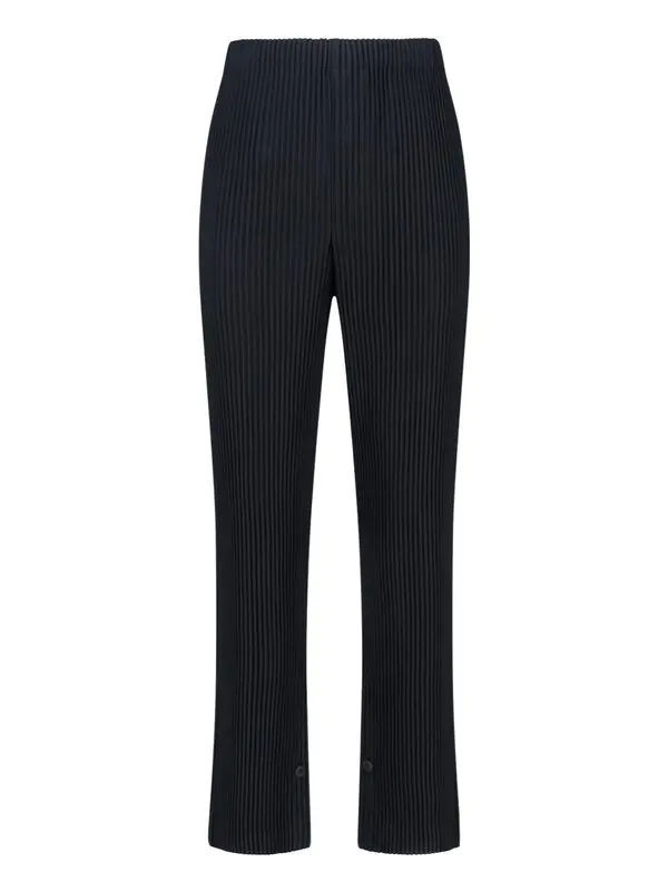 PLEATS PLEASE Pleated Straight Leg Pants - Black