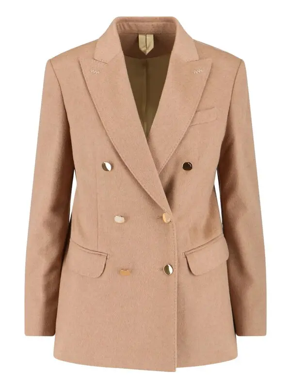 Max Mara Double-breasted Blazer - Beige
