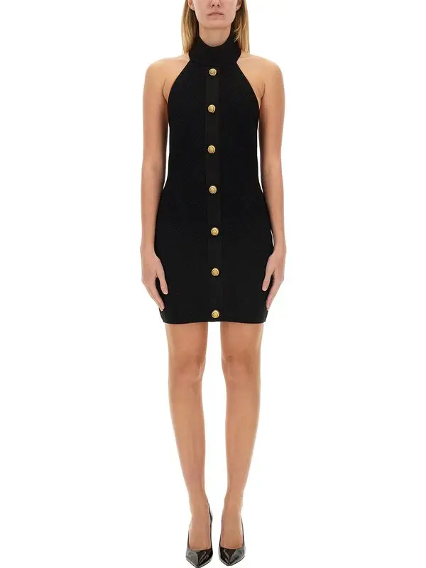 Balmain Mini Dress - Black